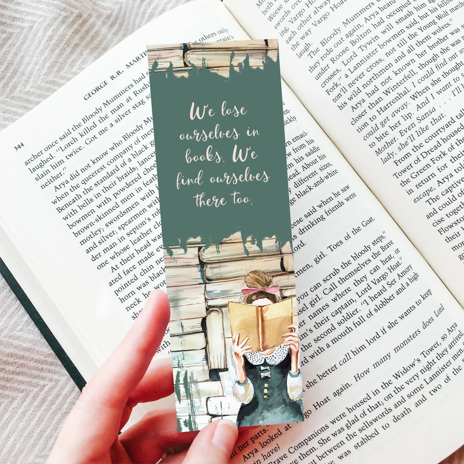 Book Lover Printable Bookmark With Quote, Reading Gifts, Bookish Gifts ...