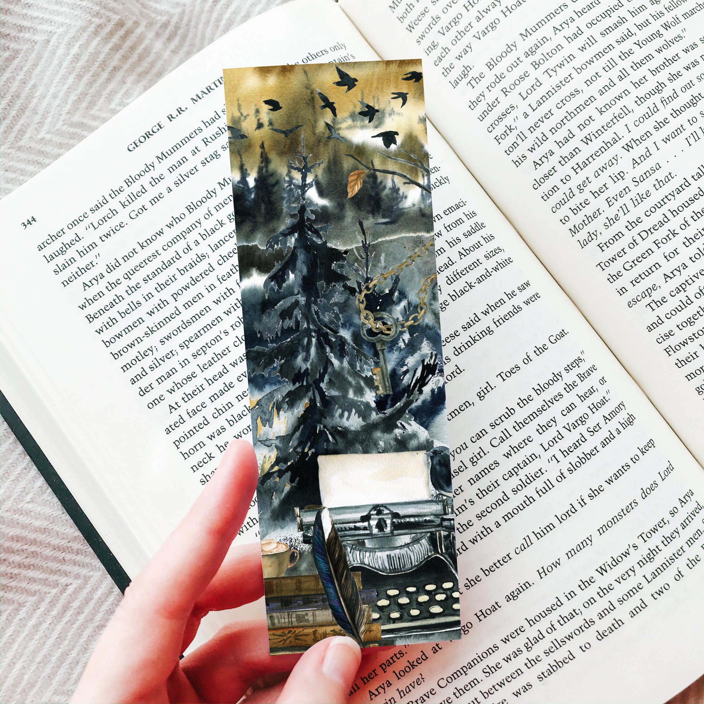 Dark Academia Bookmarks Printable, Book Gift for Reader, Gothic ...