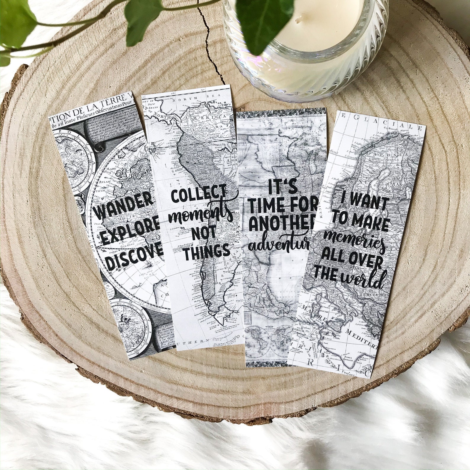 Printable Bookmarks Travel Themed Travel Gifts for Readers Wanderlust ...