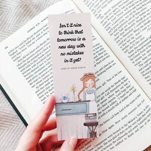 Anne of Green Gables Bookmarks Printable, Literary Bookmarks With ...