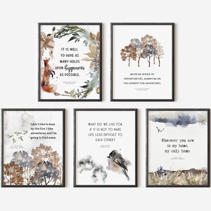 Book Quotes Gallery Wall Set, Printable Classic Literature Poster ...