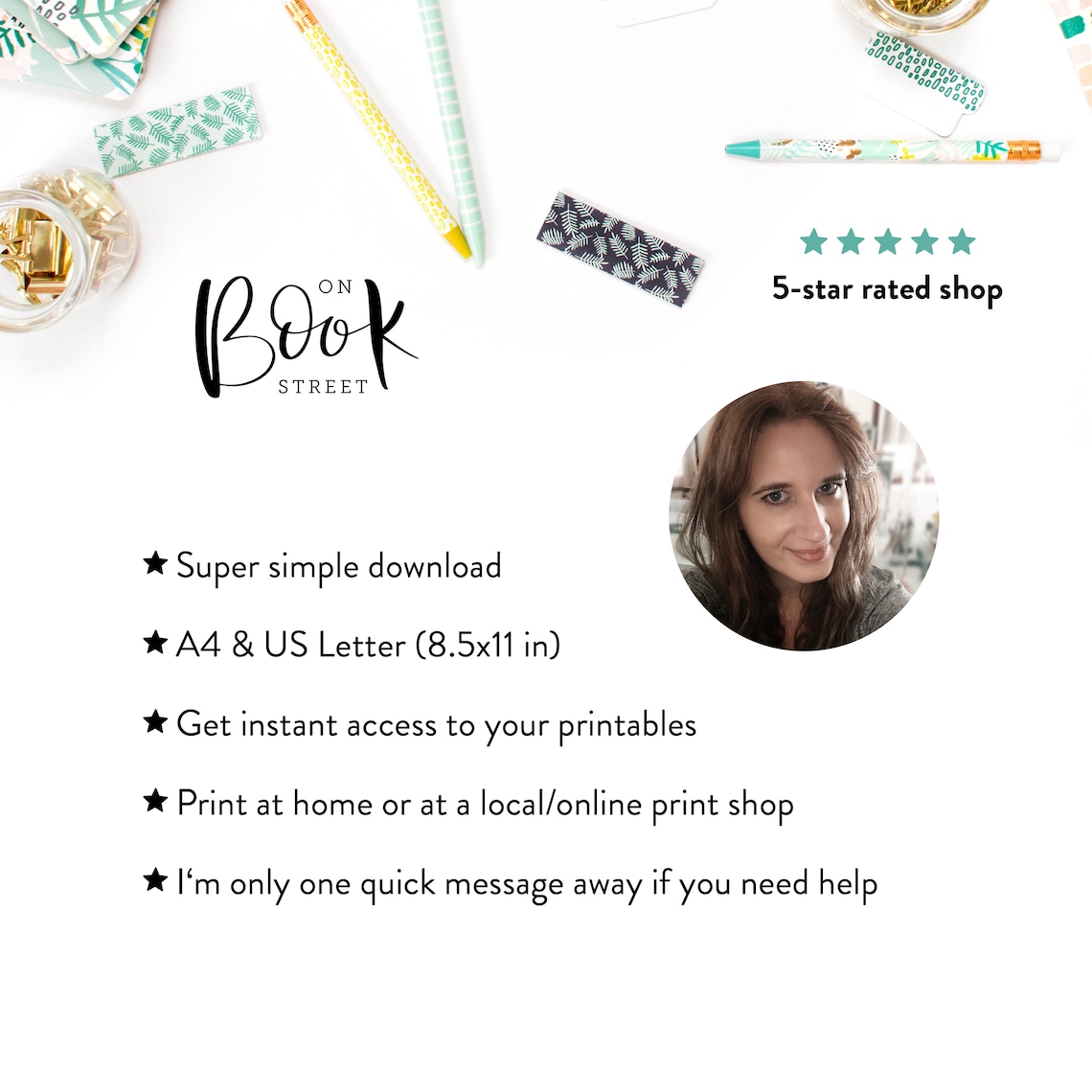 Printable Undated Calendar for Book Lovers Book Quotes Wall | Etsy