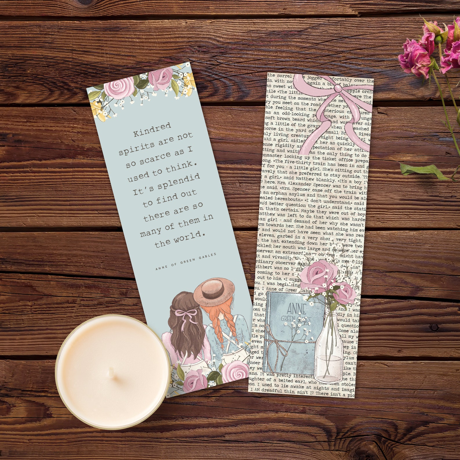 Anne of Green Gables Printable Bookmark Set, Literary Bookmarks With ...