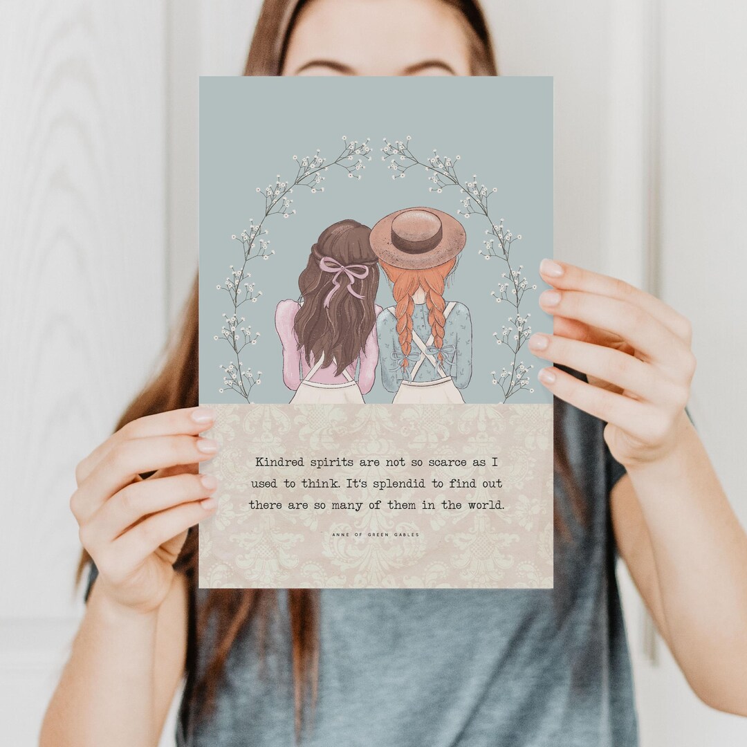Anne of Green Gables Friendship Print, Printable Best Friend Gift ...