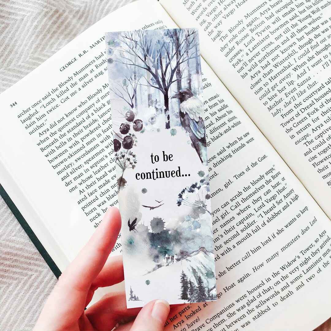To Be Continued Printable Bookmark, Fantasy Reading Gifts, Watercolor ...