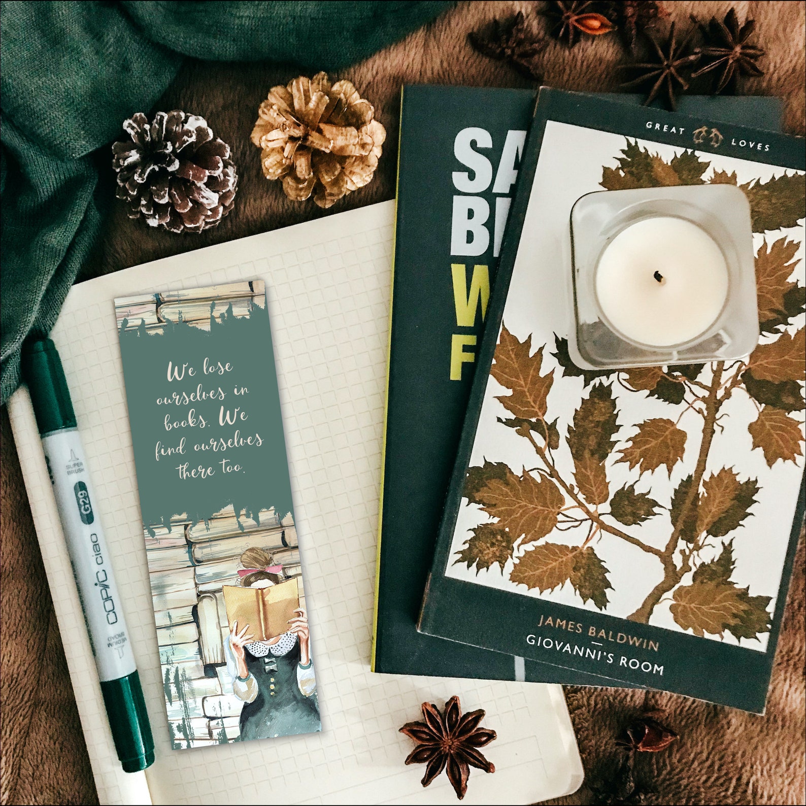 Book Lover Printable Bookmark With Quote, Reading Gifts, Bookish Gifts ...