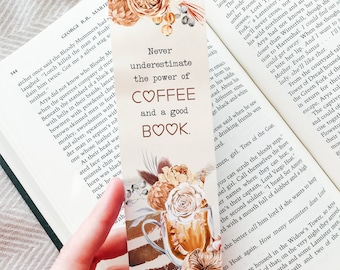 Printable Bookmark With Quote Coffee Gifts for Readers Book | Etsy