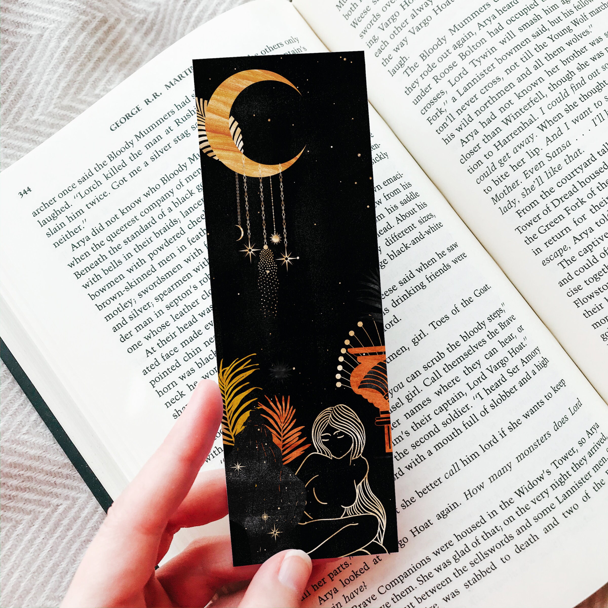 Celestial Printable Bookmark Set Goddess Moon Phases Art - Etsy