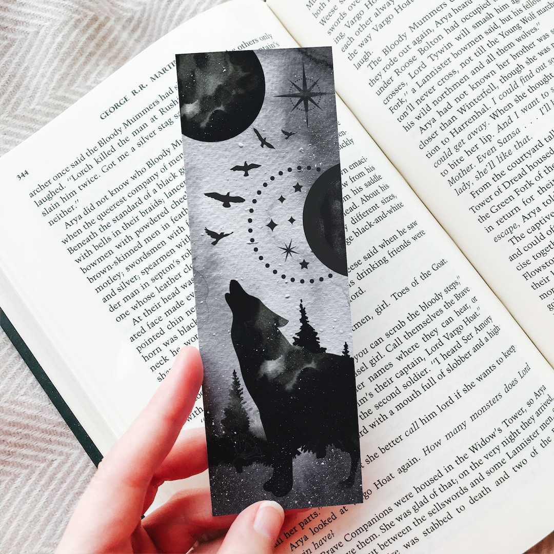 Howling Wolf Bookmark Printable, PDF – DOWNLOAD - Etsy