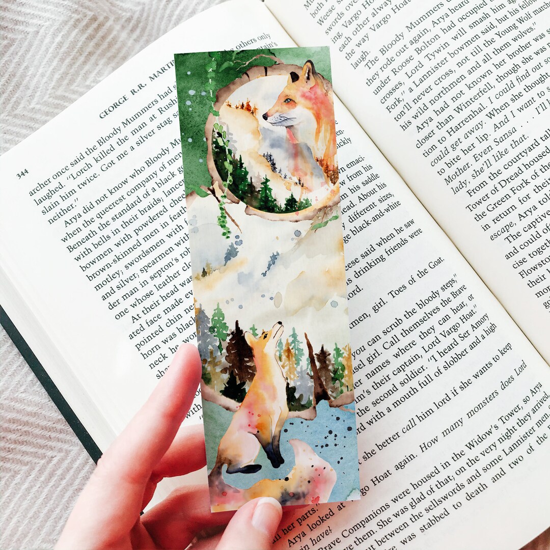 Fox Bookmark Printable, Cute Bookmarks for Kids, Woodland Animals ...