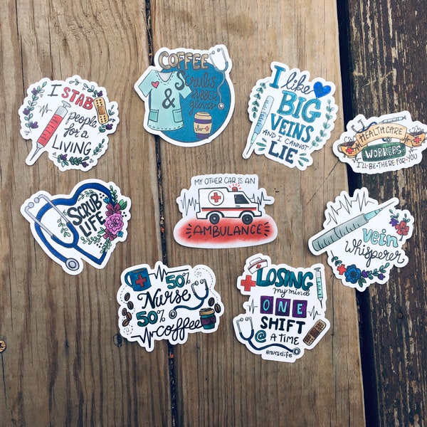 Nurse Vinyl Decal - Etsy