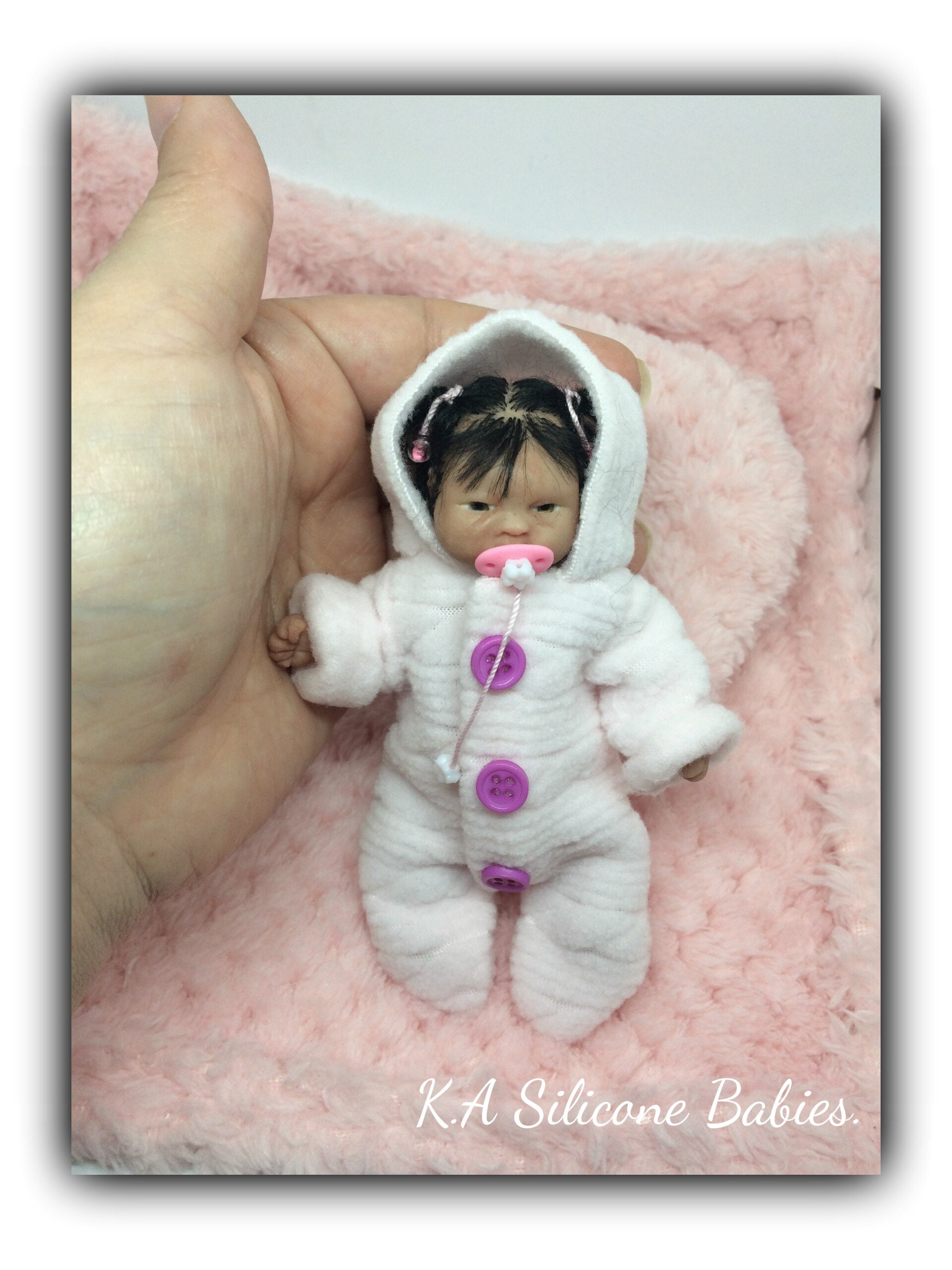 Full Body Mini Silicone Baby Jasmine 4.5inches. - Etsy