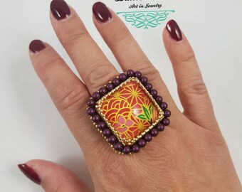 Japanese Style Ring - Etsy