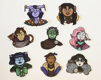 Critical Role Stickers Jester Levorre - Etsy