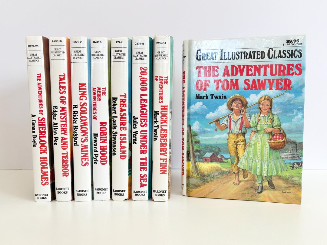 Great Illustrated Classics, Set of 8 Hardcover Books // Vintage Classic ...