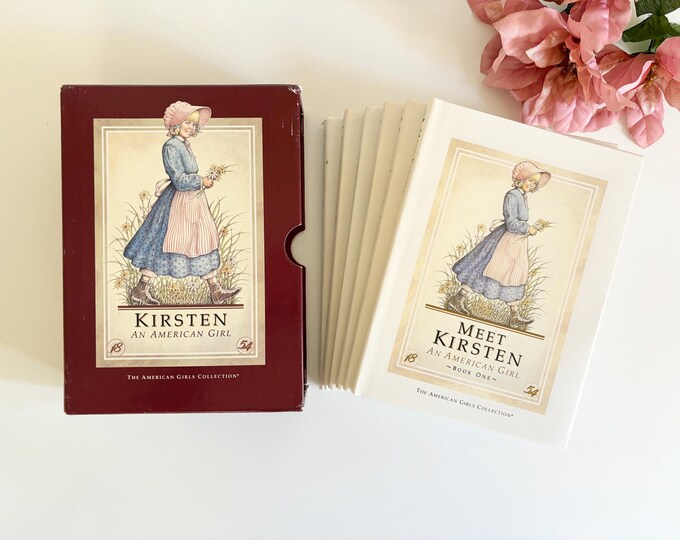 Hardcover American Girl Kirsten Book Set With Case // Vintage Pleasant ...