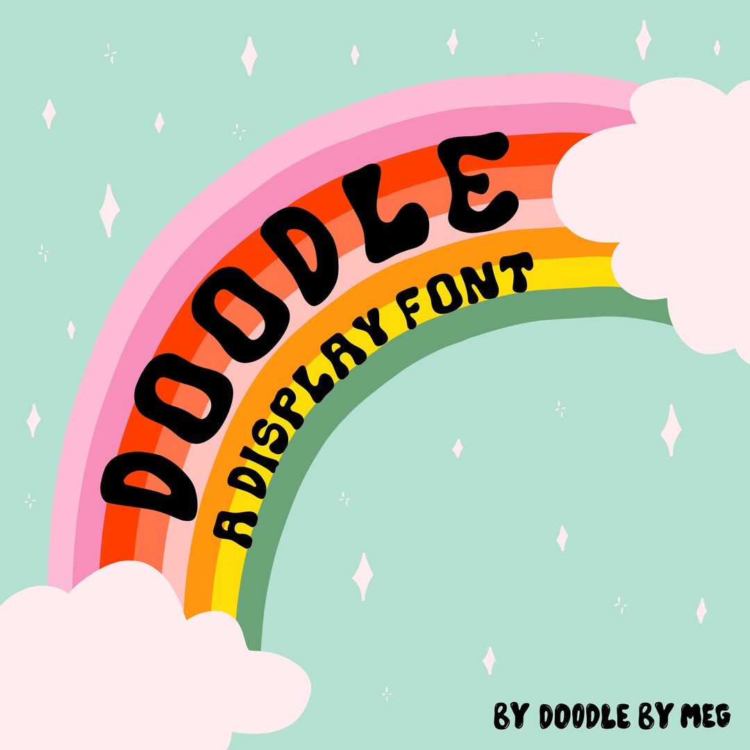 Doodle Font - Etsy