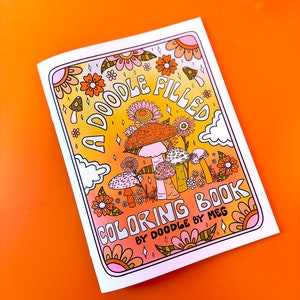 A Doodle Filled Coloring Book - Etsy