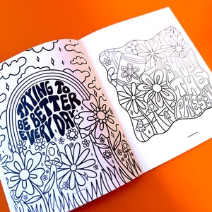 A Doodle Filled Coloring Book - Etsy