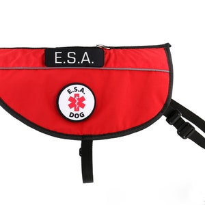 Emotional Support Animal Harness E.S.A. Vest Assistance Animal Reflective Esa Dog Vest 10 Free ...