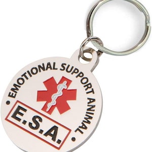 Collar Tag for Emotional Support Animal E.S.A. Support Dog Support ...