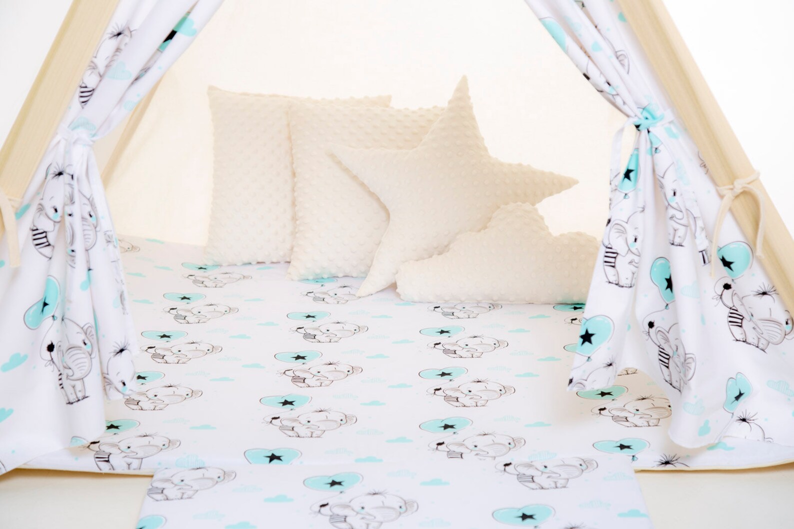 Baby Elephants Teepee Tent for Kids by Cuddlesome/ Tipi With - Etsy UK