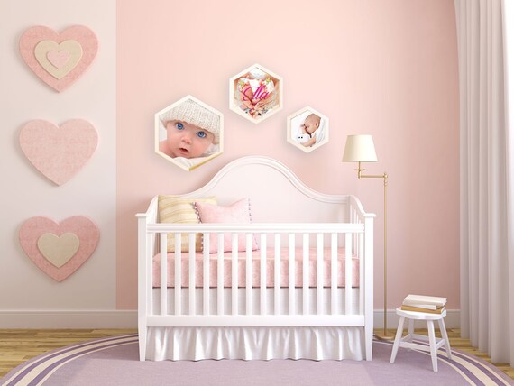 Personalised Honeycomb Photo Frame for Nursery Decor by | Etsy