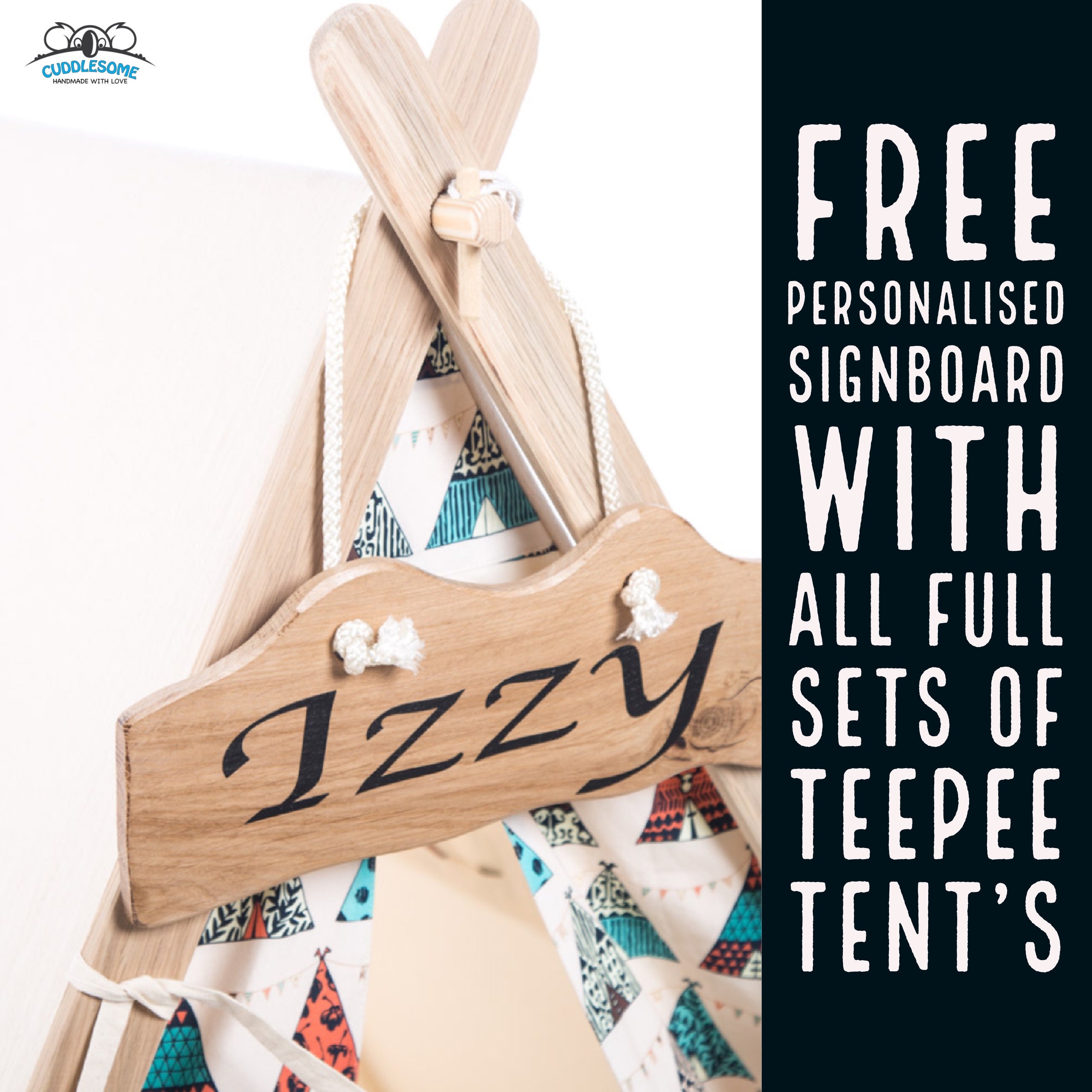 Tipi Tipi Tent Cotton Blue Teepee Tent for Children by | Etsy UK