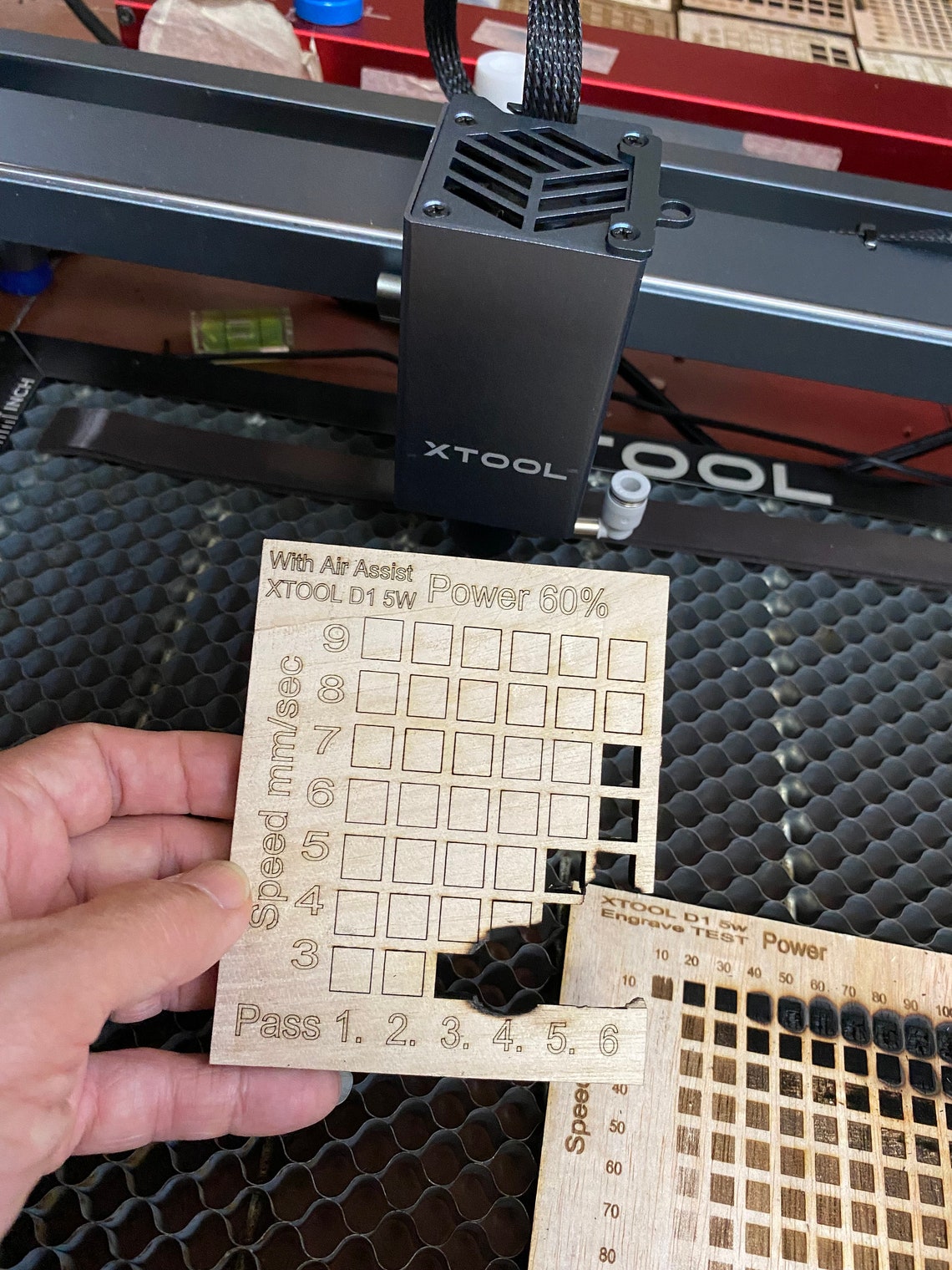 Speed And Power Test File V1 5 3 Latest Ver Xcs Xtool Creative Space For Xtool Laser Machine M1