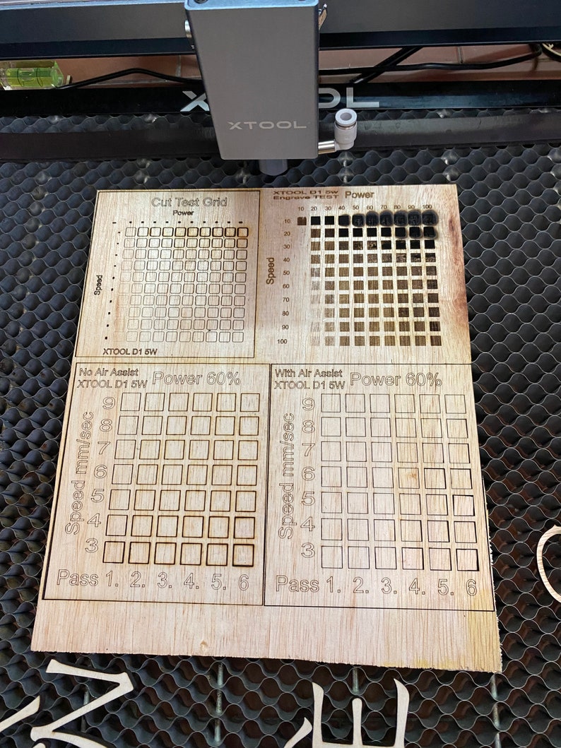 Speed & Power Test File V1.1.24 Latest Ver XCS XTOOL - Etsy