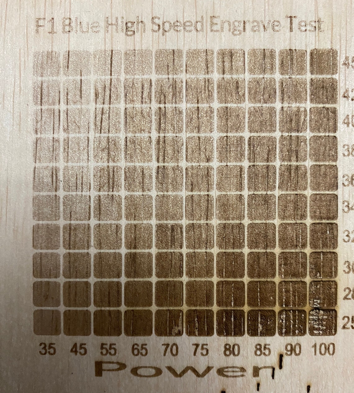 Xtool F1 Test Grid: Engraving & Cut for Wood, Metal, Tile (digital ...