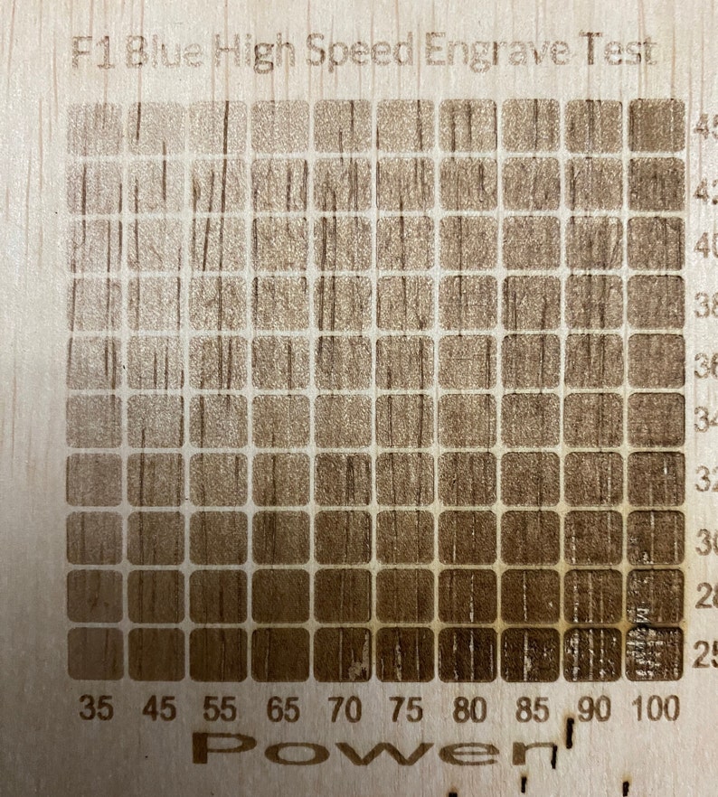 Xtool F1 Test Grid: Engraving & Cut for Wood, Metal, Tile (digital ...
