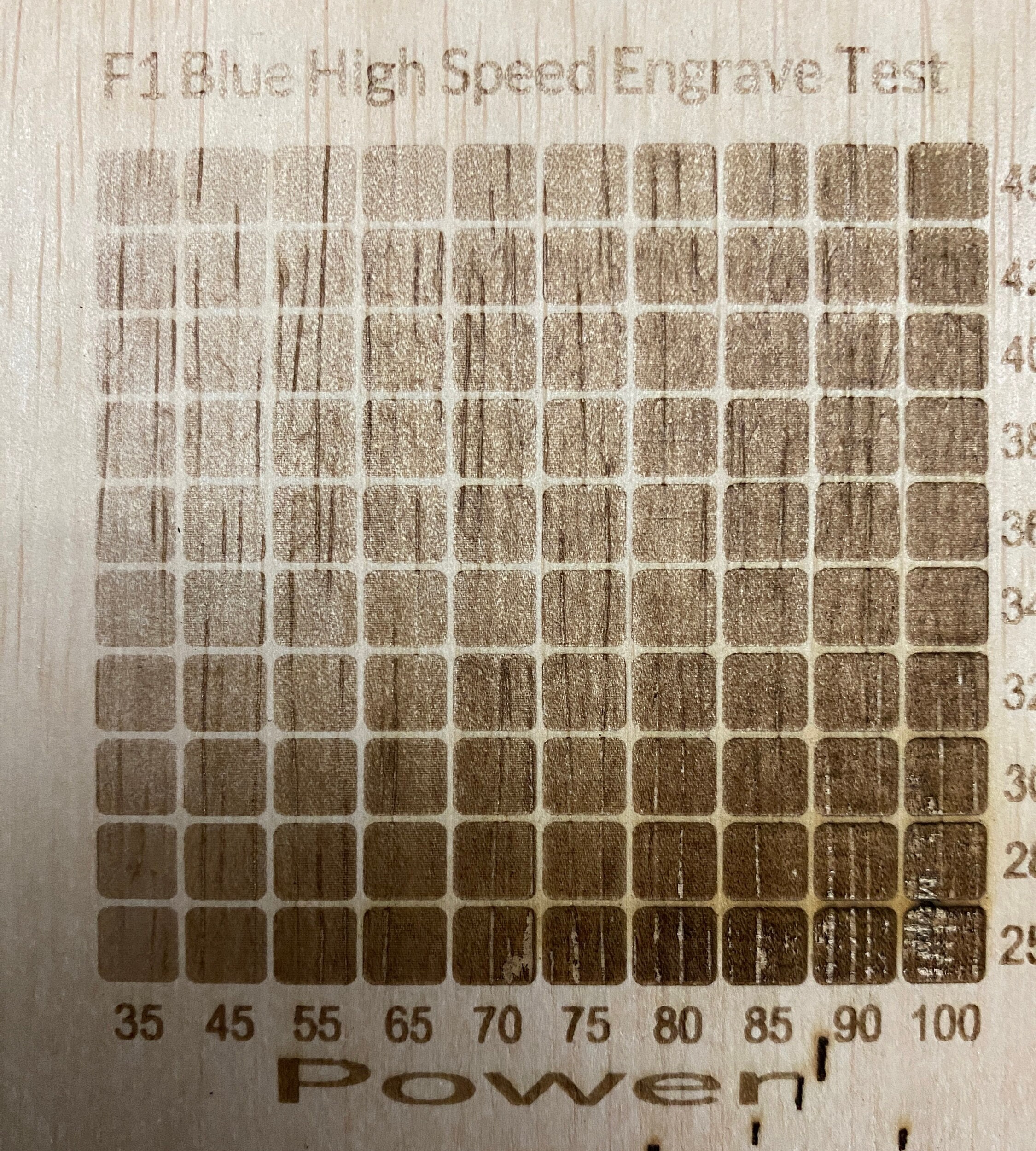 Xtool F1 Test Grid: Engraving & Cut for Wood, Metal, Tile (digital ...