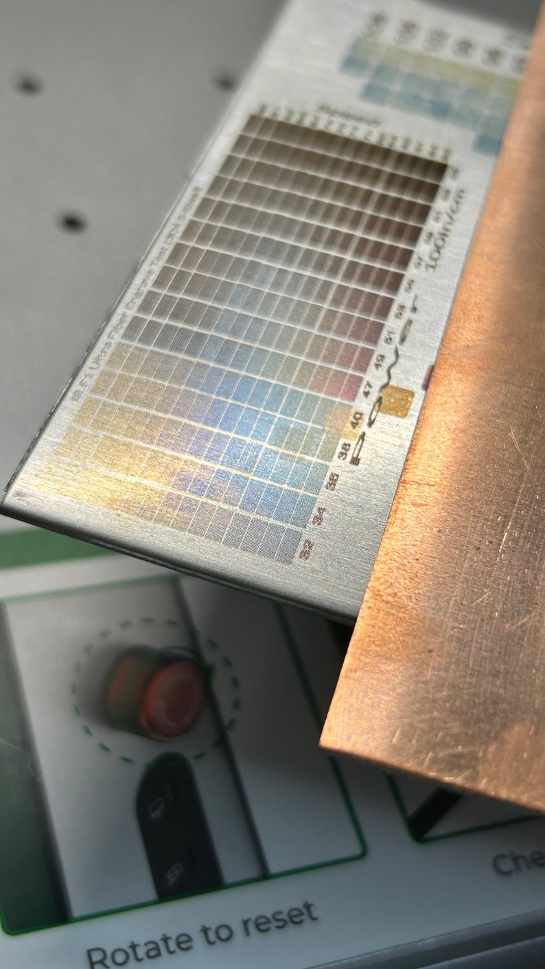 Xtool F1 Ultra Fiber Laser Test Grid: Metal Color Engraving (XCS Ver.2. ...