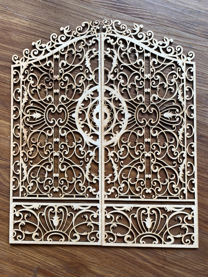 Doll House Gothic Gate in SVG Can Be Use for Laser Cut - Etsy