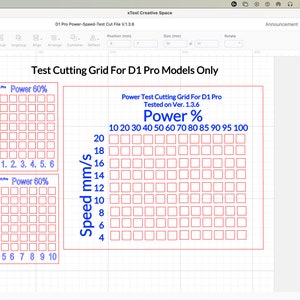 Speed & Power Test File V1.5.3 Latest Ver- (XCS) XTOOL Creative Space ...