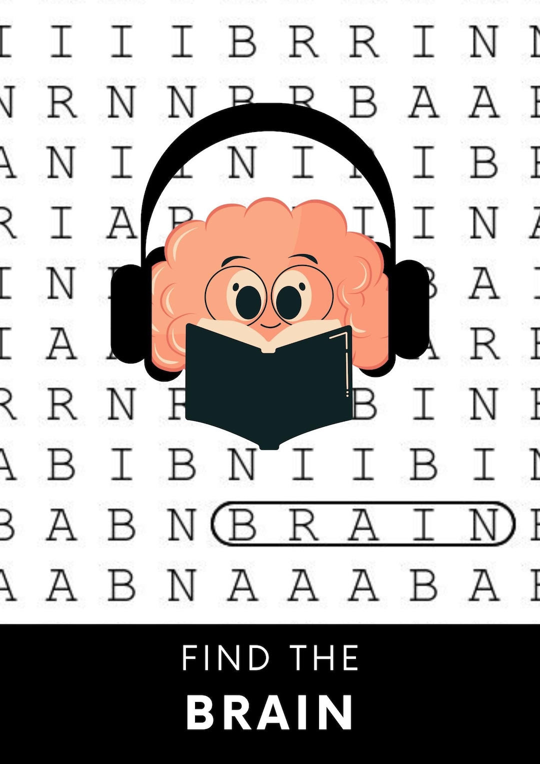 Brain Game 3-level Word Search Challenge - Find the Brain - Printable ...