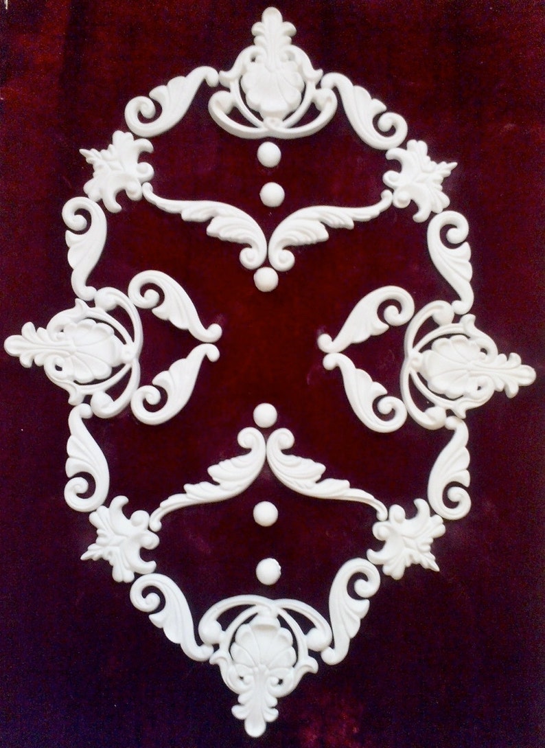 Gips Verzierung Dekor Ornament Stuck gips Relief Stuckdekor ...