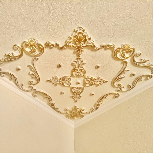 Dreamlike Stucco Corner for the Ceiling in White Gold or - Etsy UK