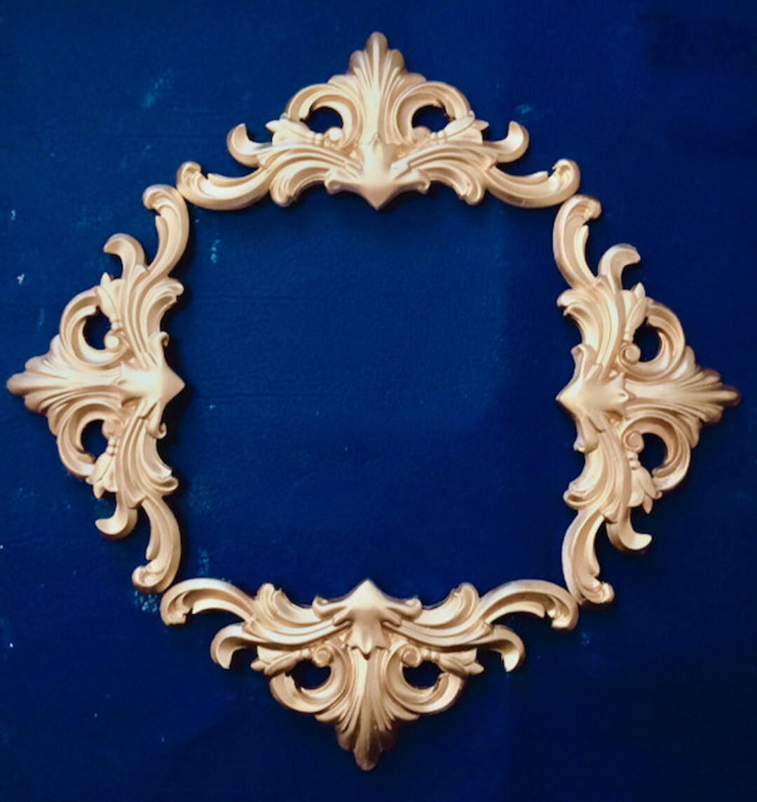 Set of 4 Stucco Corners in GOLD Decorative Ornament Plaster Relief ...