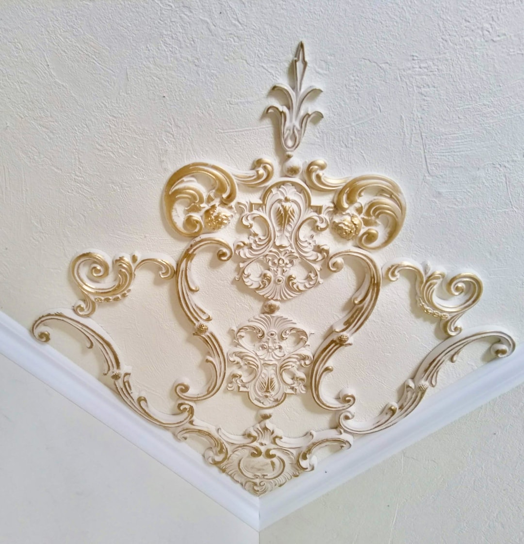 Dreamlike Stucco Corner for the Ceiling in White or Gold - Etsy