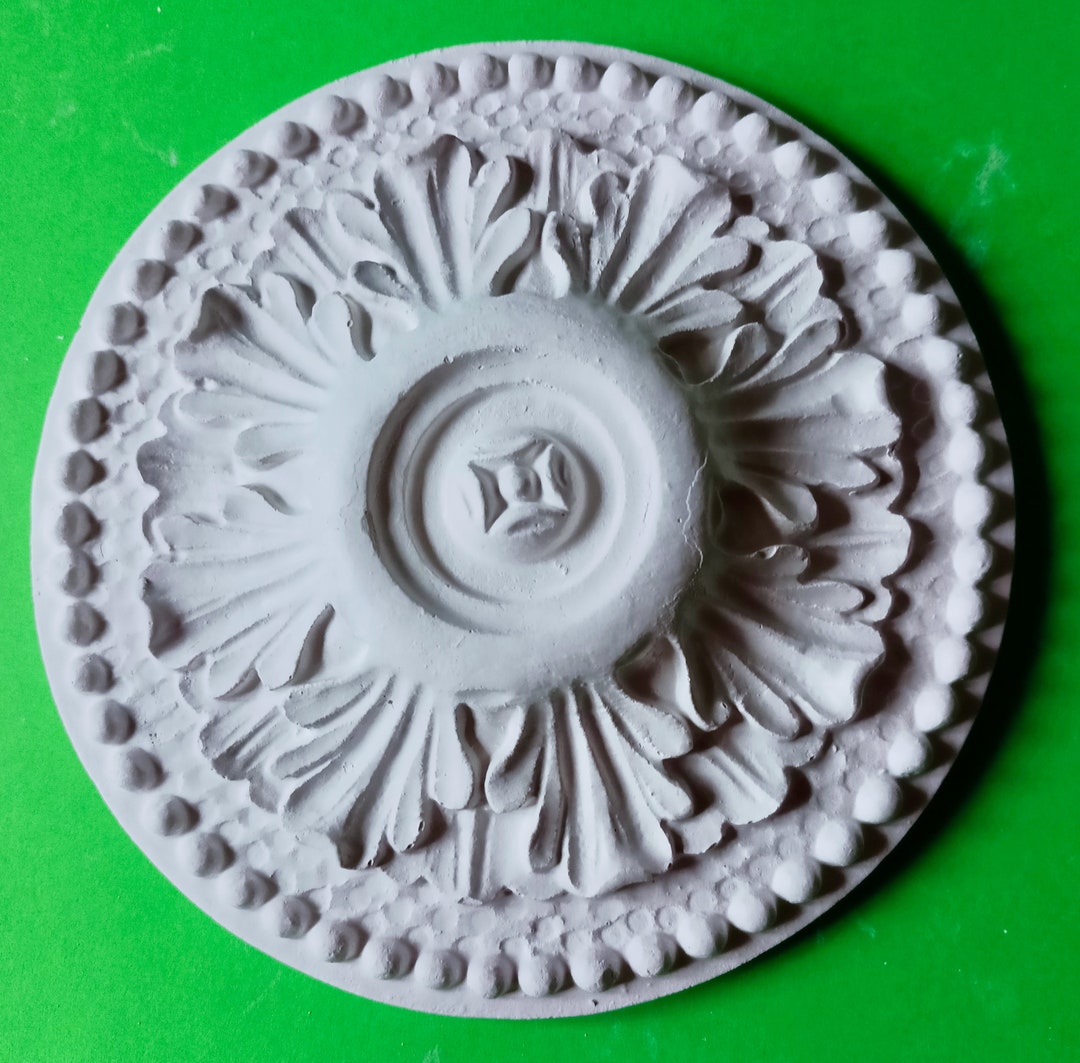 Rosette baily, Plaster Stucco, Almost 10 Cm in Diameter - Etsy