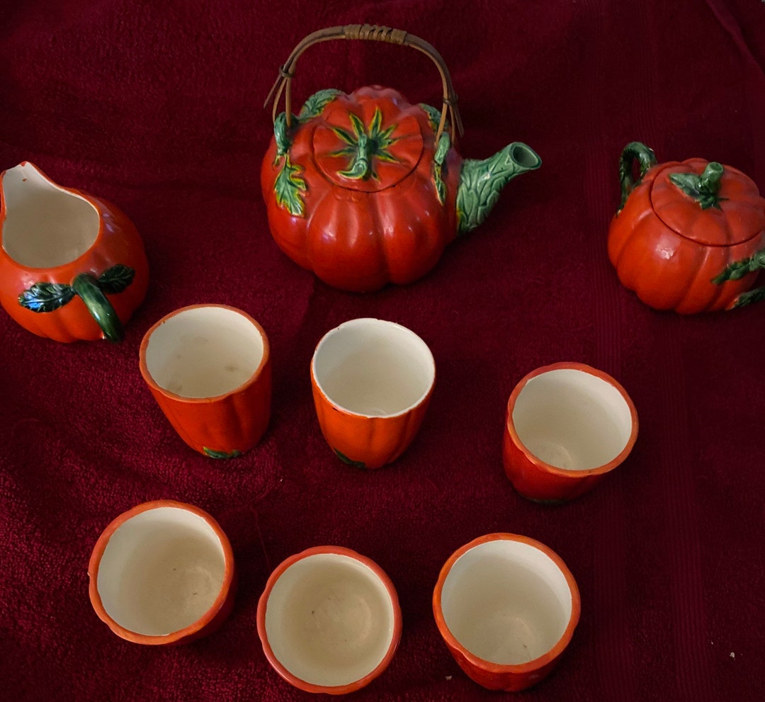 Maruhon Japanese Hand Painted Tea Set - Etsy