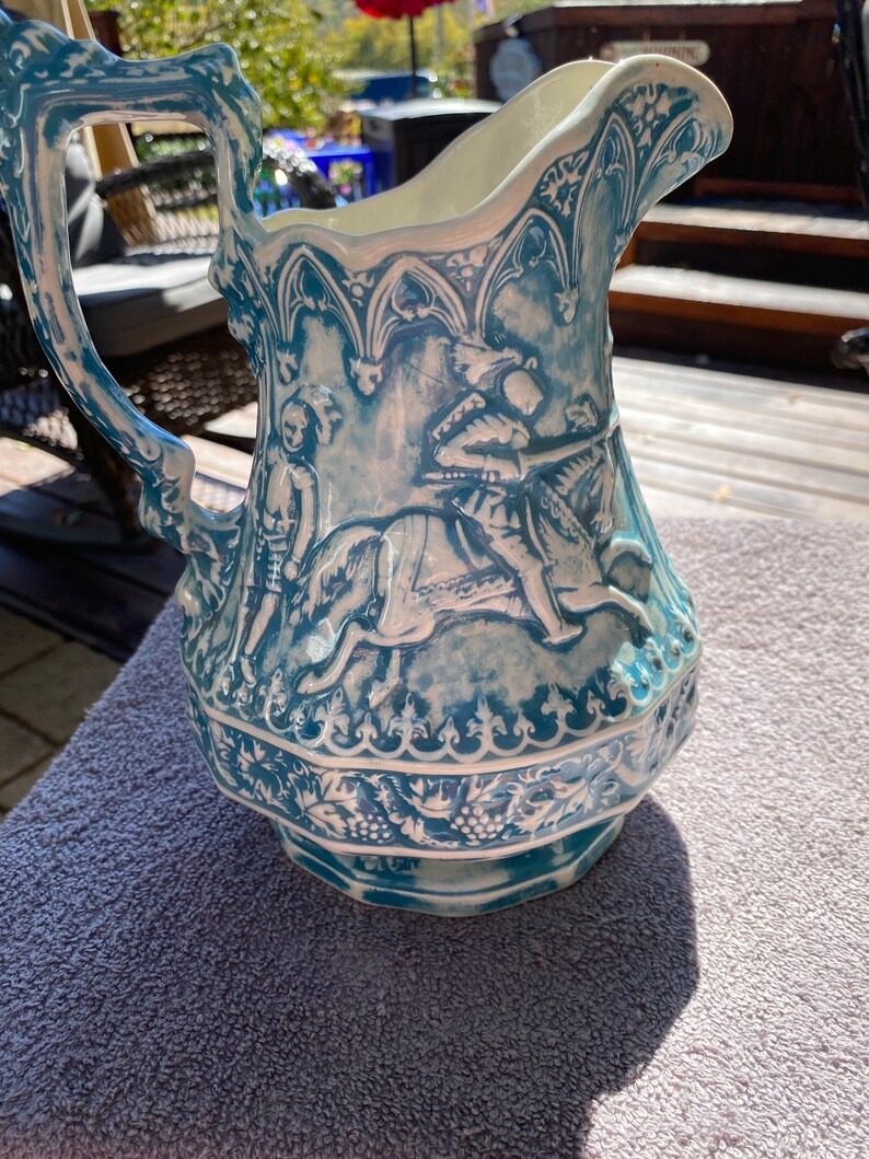 Vintage Scottish Gothic Pitcher of Tournaments - Etsy