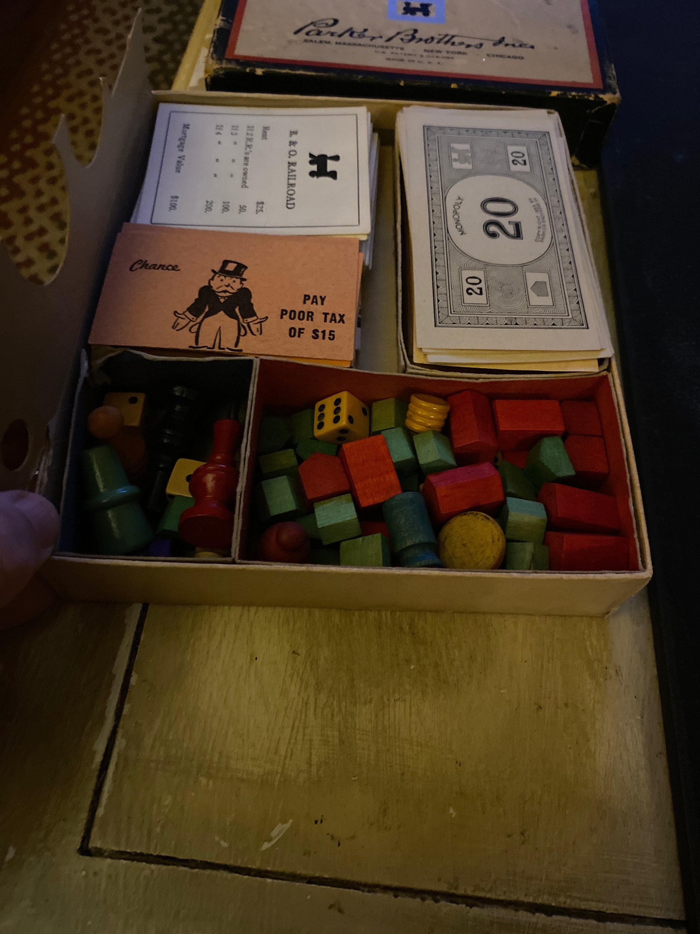 1940’s Monopoly Game Speacial Wood Pieces Due to War - Etsy
