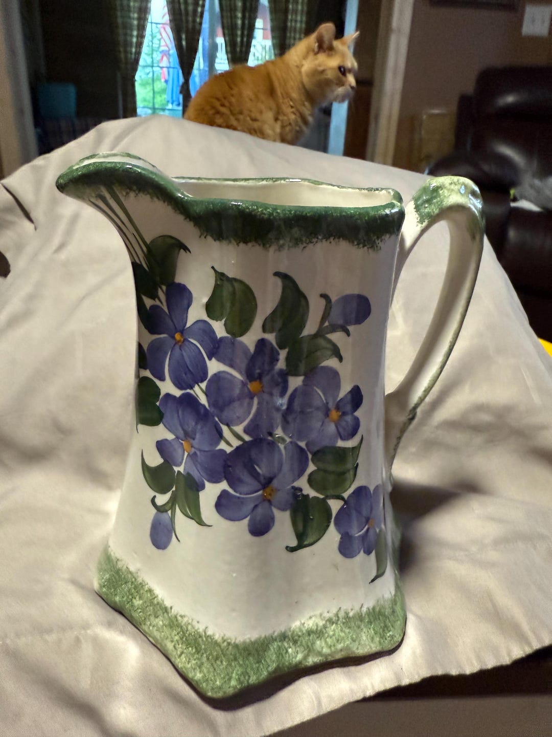 Cash Family Pottery Lerge Pitcher - Etsy