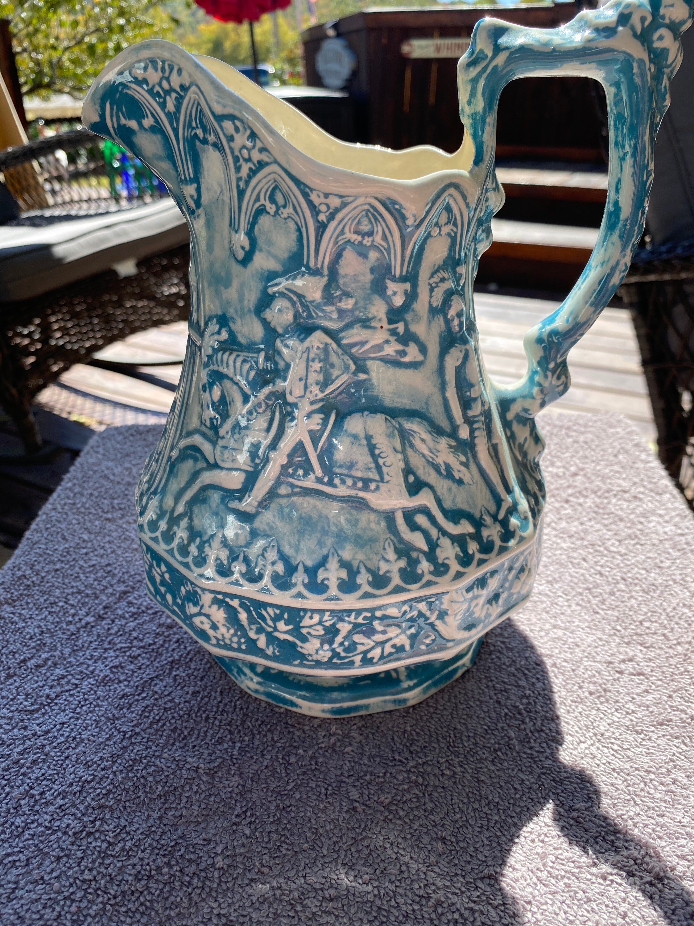 Vintage Scottish Gothic Pitcher of Tournaments - Etsy