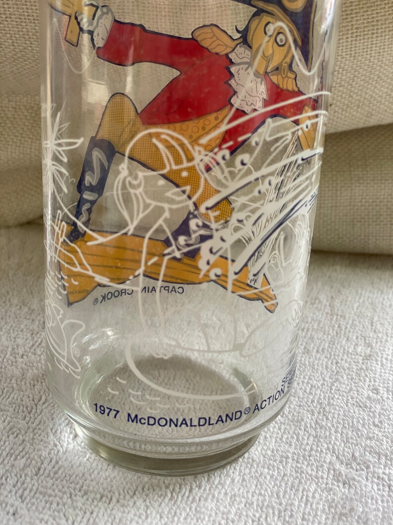 Captain Crook 1977 Mcdonald’s Glass - Etsy