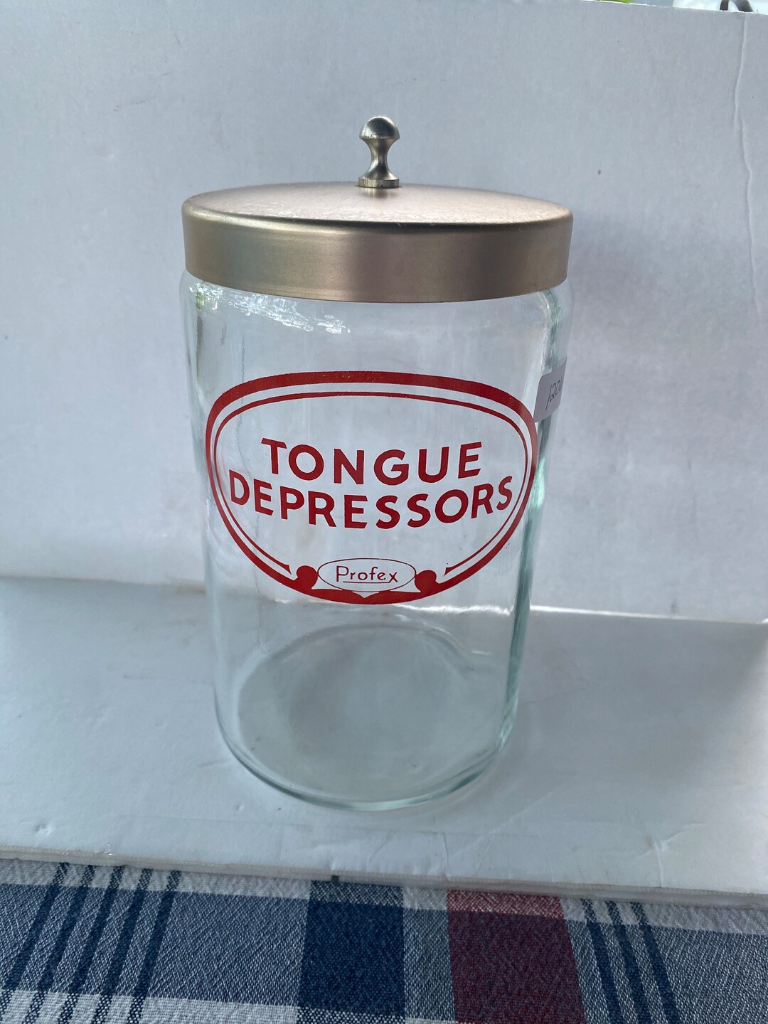 Profex Tongue Depressors Glass Jar 1940 - Etsy