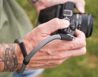 Climbing Rope Camera Strap Black Rope Strap Wrist Camera Strap Film ...